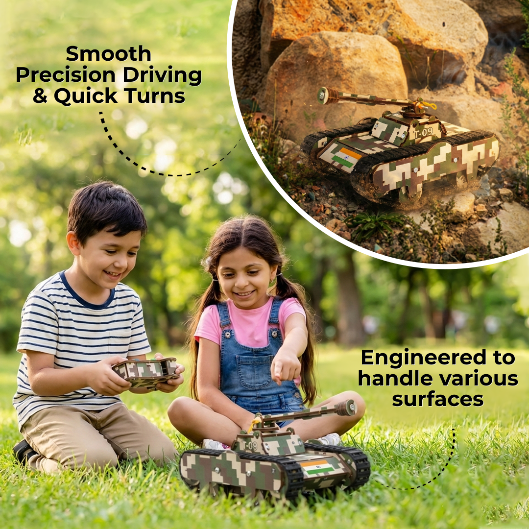 Sooper Brains™ DIY Wooden Army Tank Kit (High-Speed STEM Build Set ...